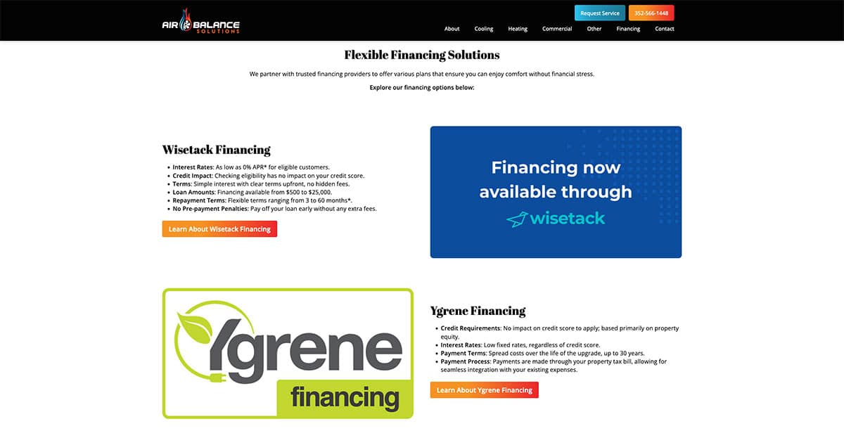 Announcing the Redesigned ABS Heating & Air Website - graphicten