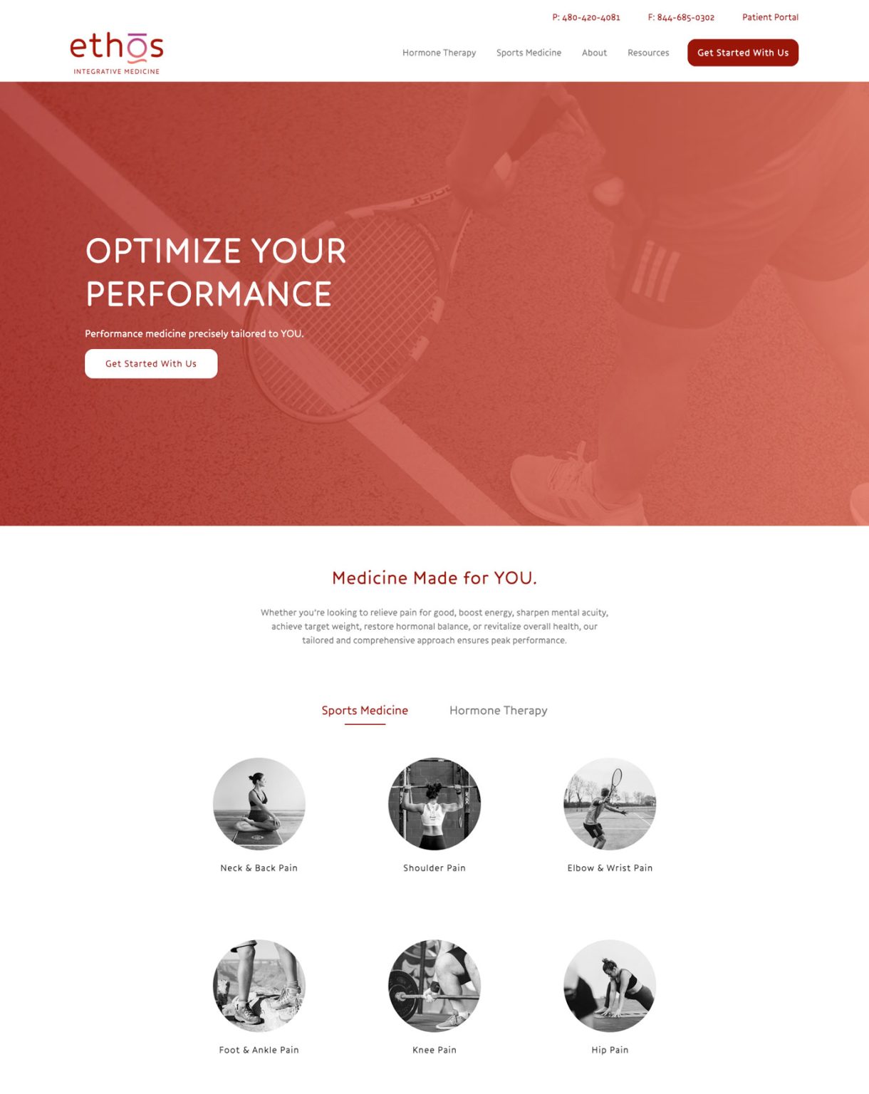 Website Project Overview - Ethos Integrative Medicine - graphicten